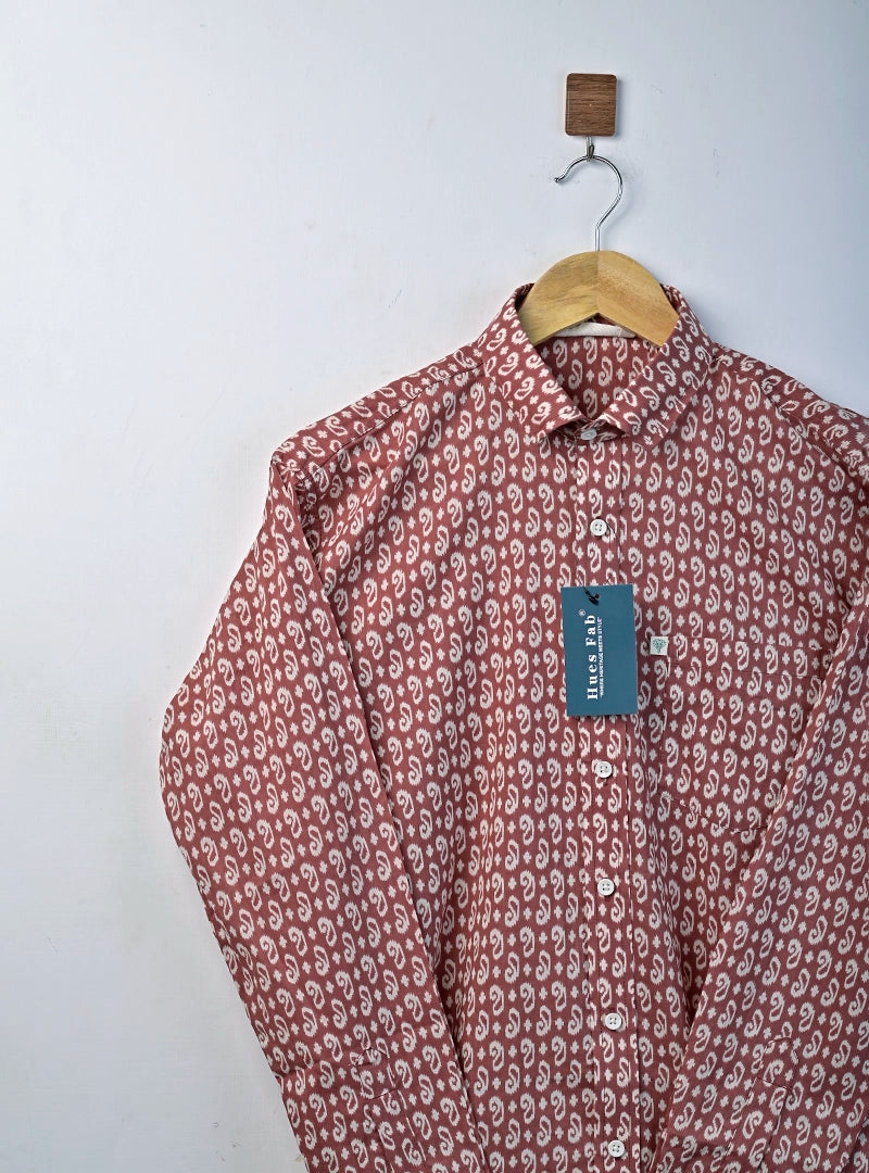 Rust Bloom Full Sleeves Shirt
